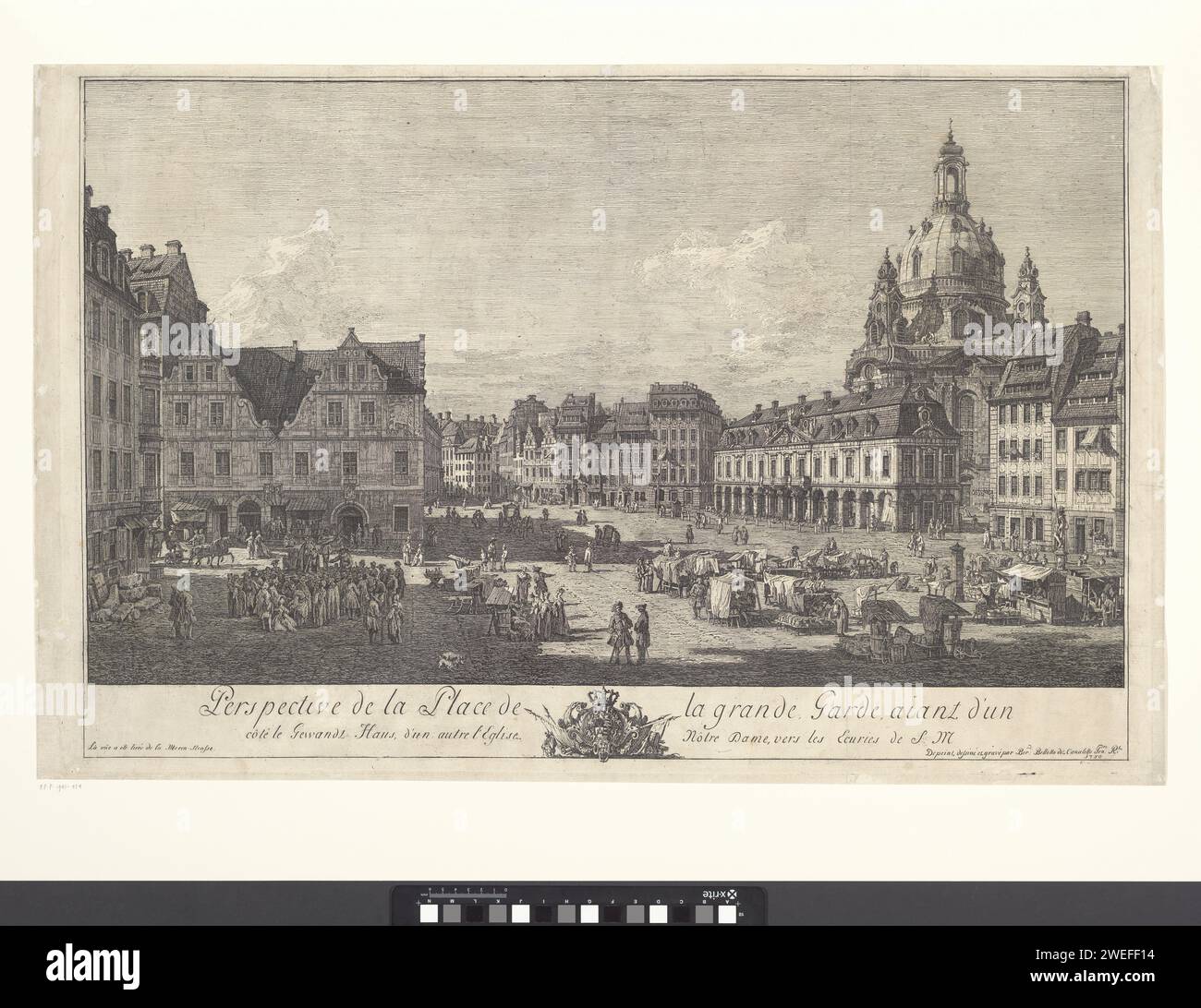 Neumarkt Met de Frauenkirche Te Dresden, Bernardo Bellotto, 1750 print ...