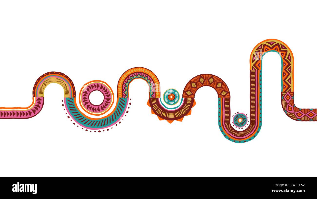 Africa patterned design. African background, banner with tribal ...