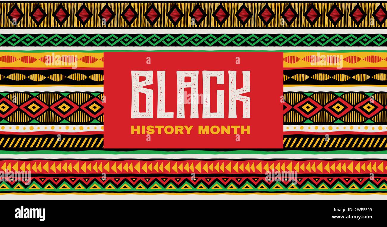 Black history month design. Concept illustration, African patterns ...