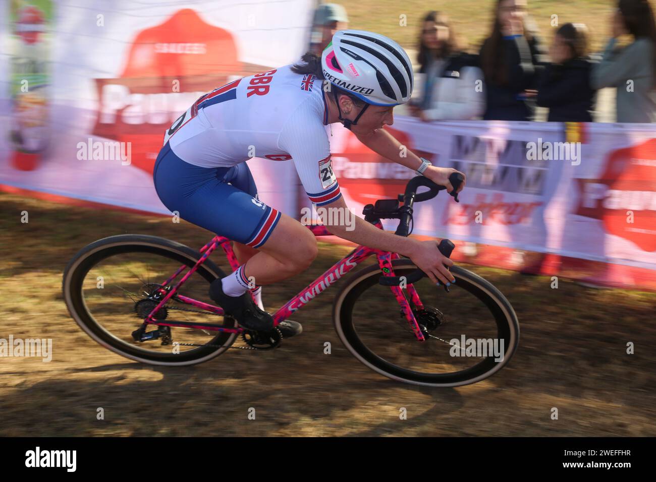 Benidorm, Spain, January 21, 2024: The cyclist, Imogen Wolff (20 ...