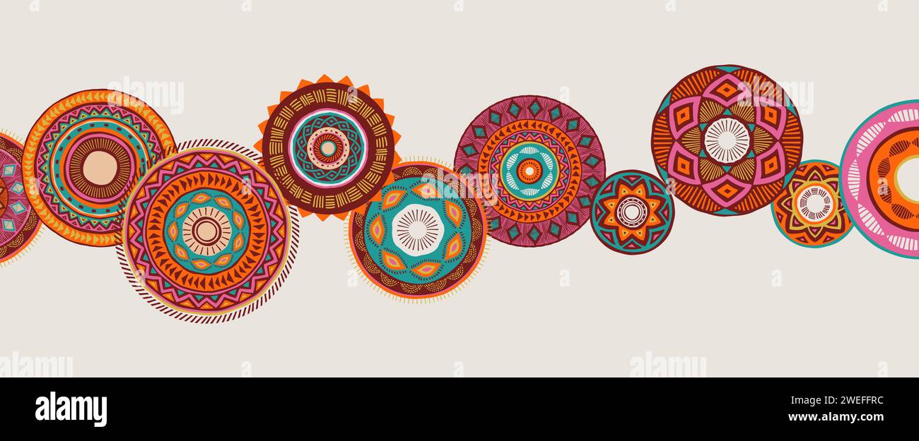 Africa patterned design. African background, banner with tribal ...