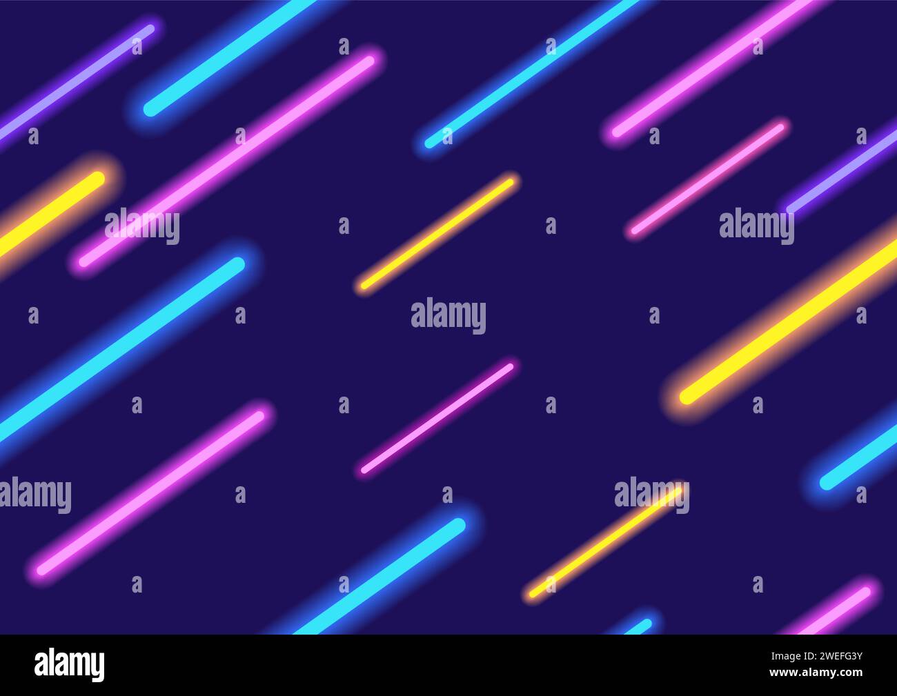 Colorful neon lights abstract background, seamless pattern in vector ...