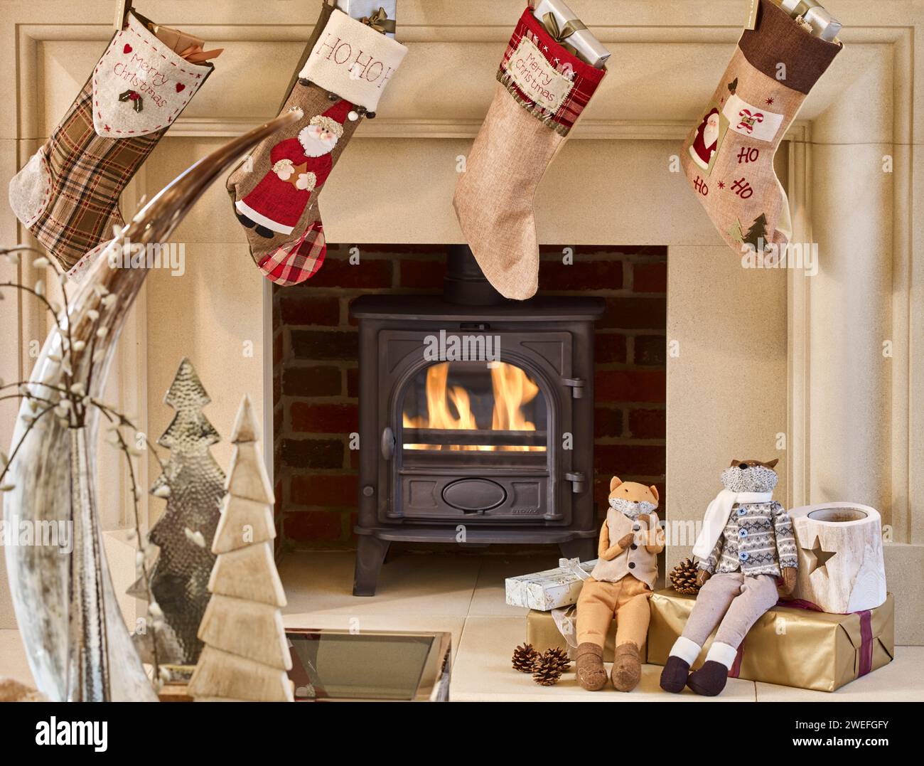 Hung above fire hi-res stock photography and images - Alamy