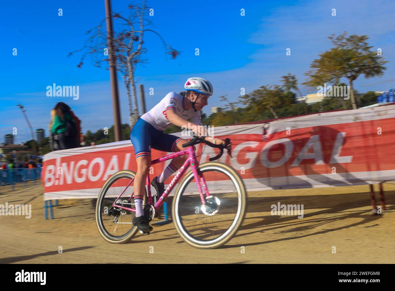 Benidorm, Spain, January 21, 2024: The cyclist, Imogen Wolff (20 ...