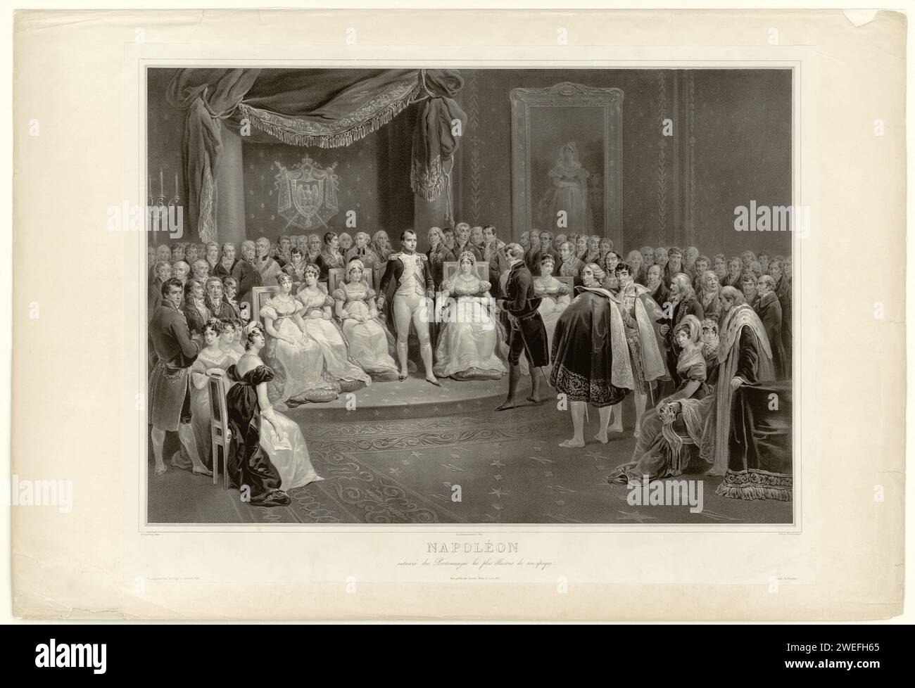 Napoleon and his court, Louis Stanislas Marin-Lavigne, After Victor ...