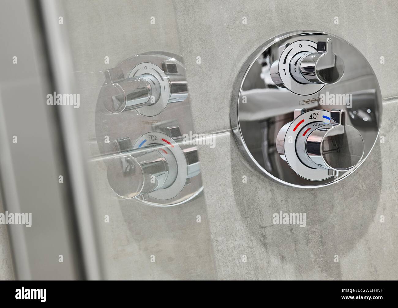 Shower controls hi-res stock photography and images - Alamy