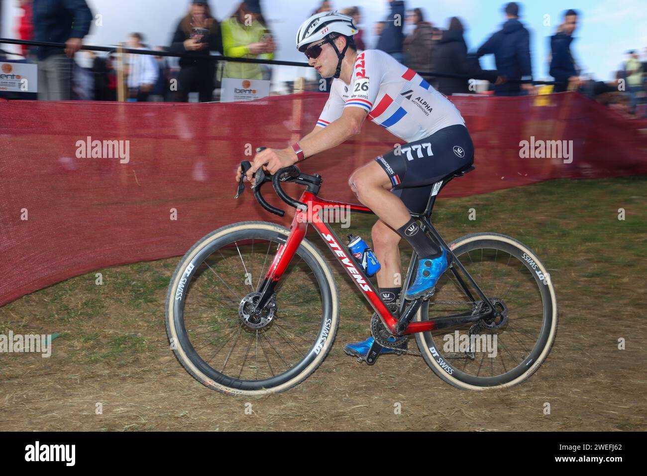 Benidorm, Spain, January 21, 2024: Cyclocross Reds cyclist Cameron ...