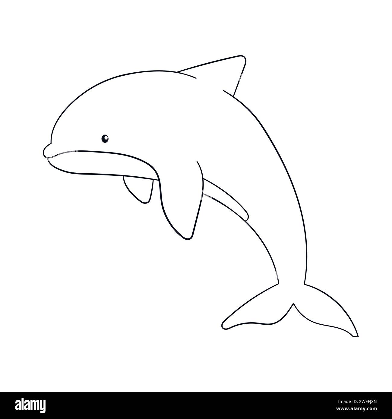 Dolphin line drawing hi-res stock photography and images - Alamy