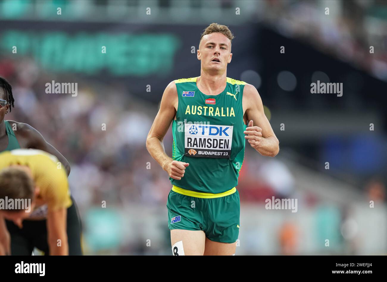Matthew RAMSDEN participating in the 1500 meters at the World Athletics ...