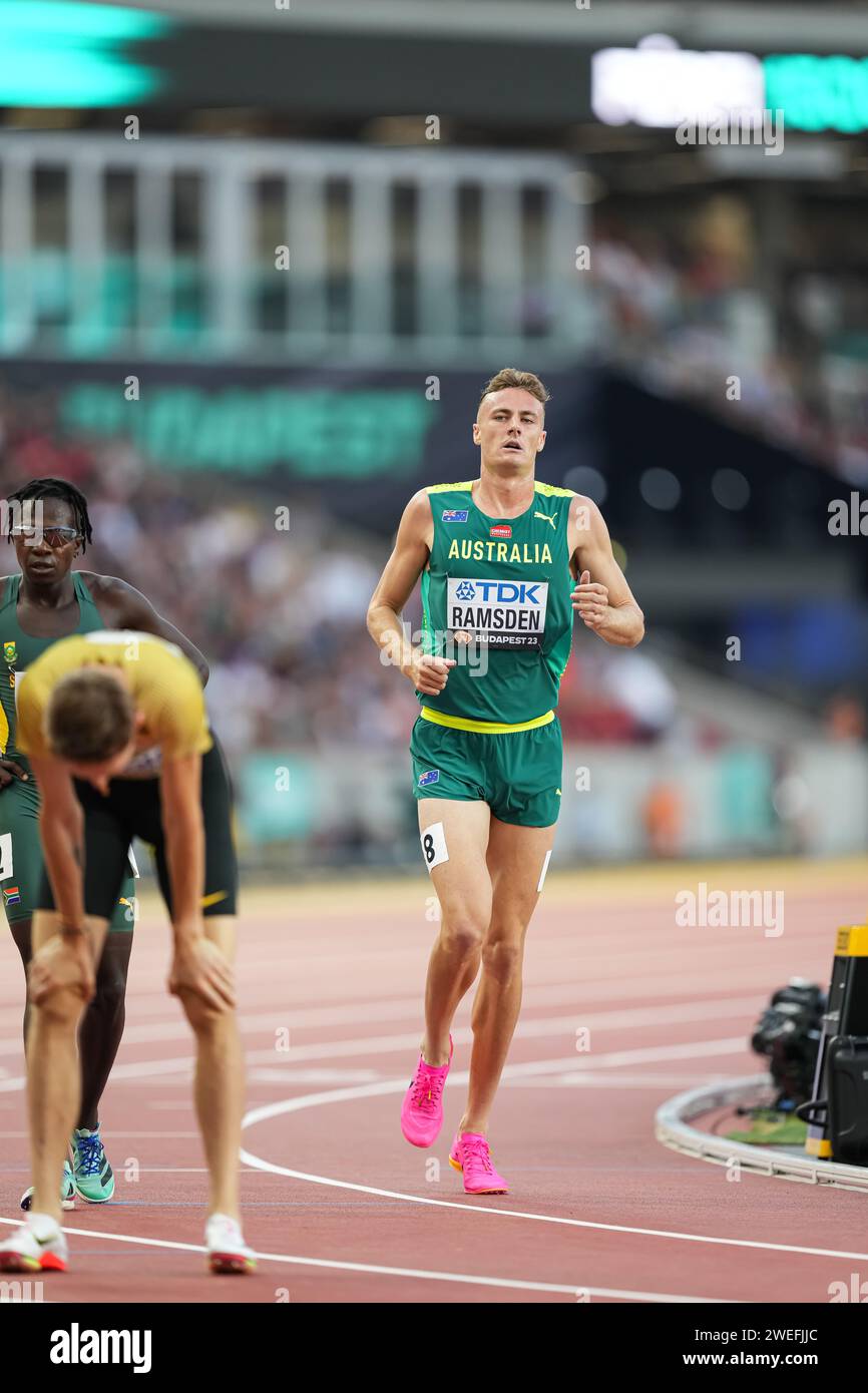 Matthew RAMSDEN participating in the 1500 meters at the World Athletics ...