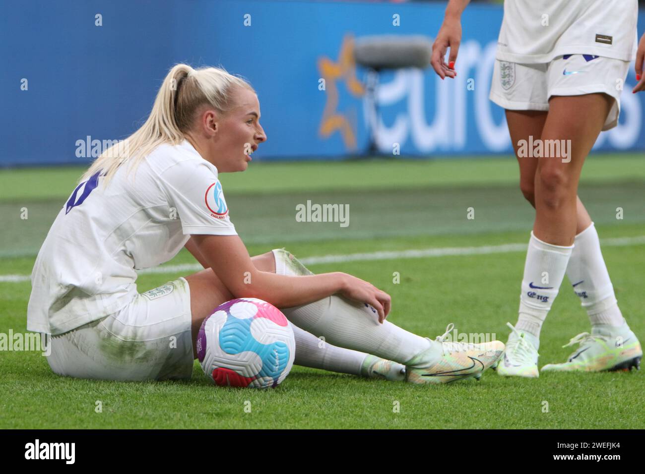 Chloe Kelly near end of UEFA Women's Euro Final 2022 England v Germany ...
