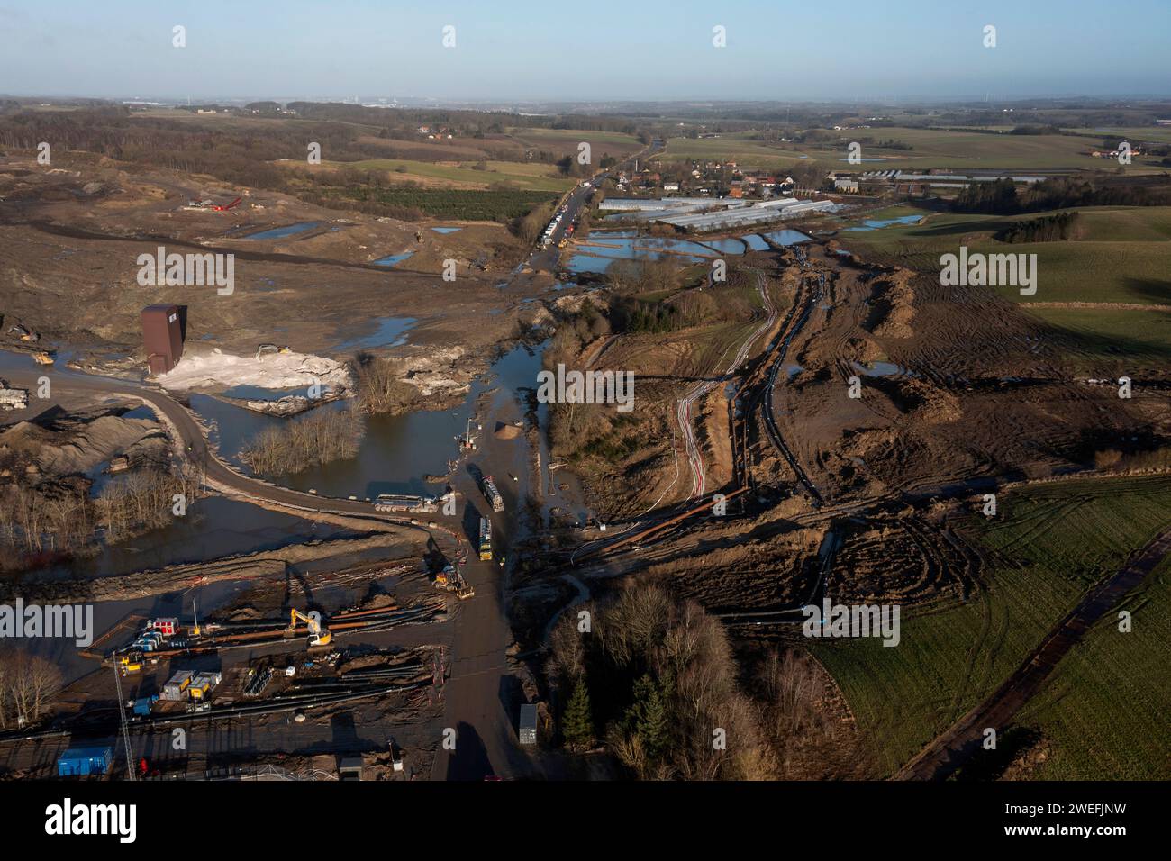 Randers, Denmark. 25th Jan, 2024. The area where the company Nordic ...