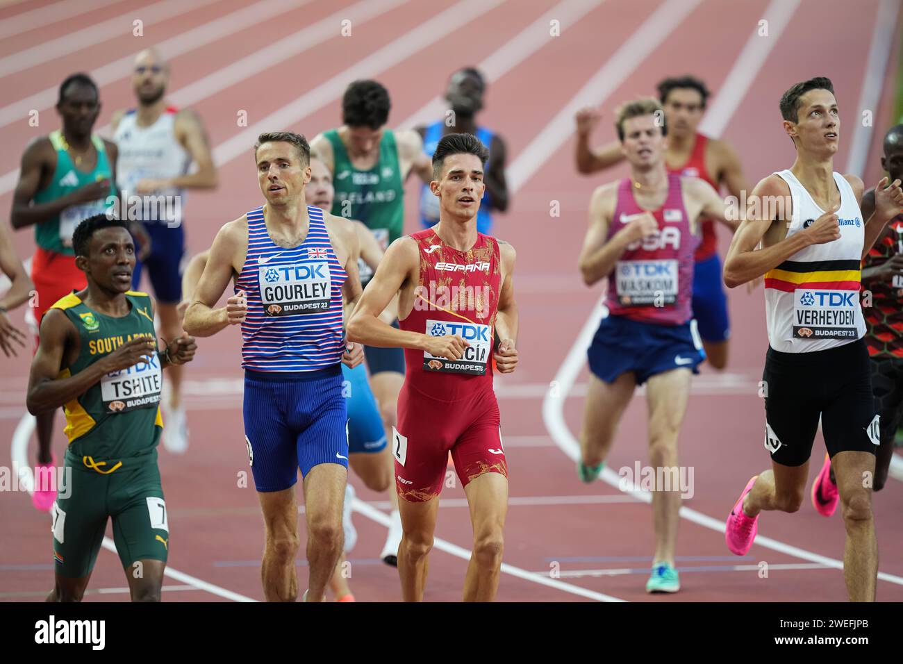 Mario GARCÍA participating in the 1500 meters at the World Athletics ...