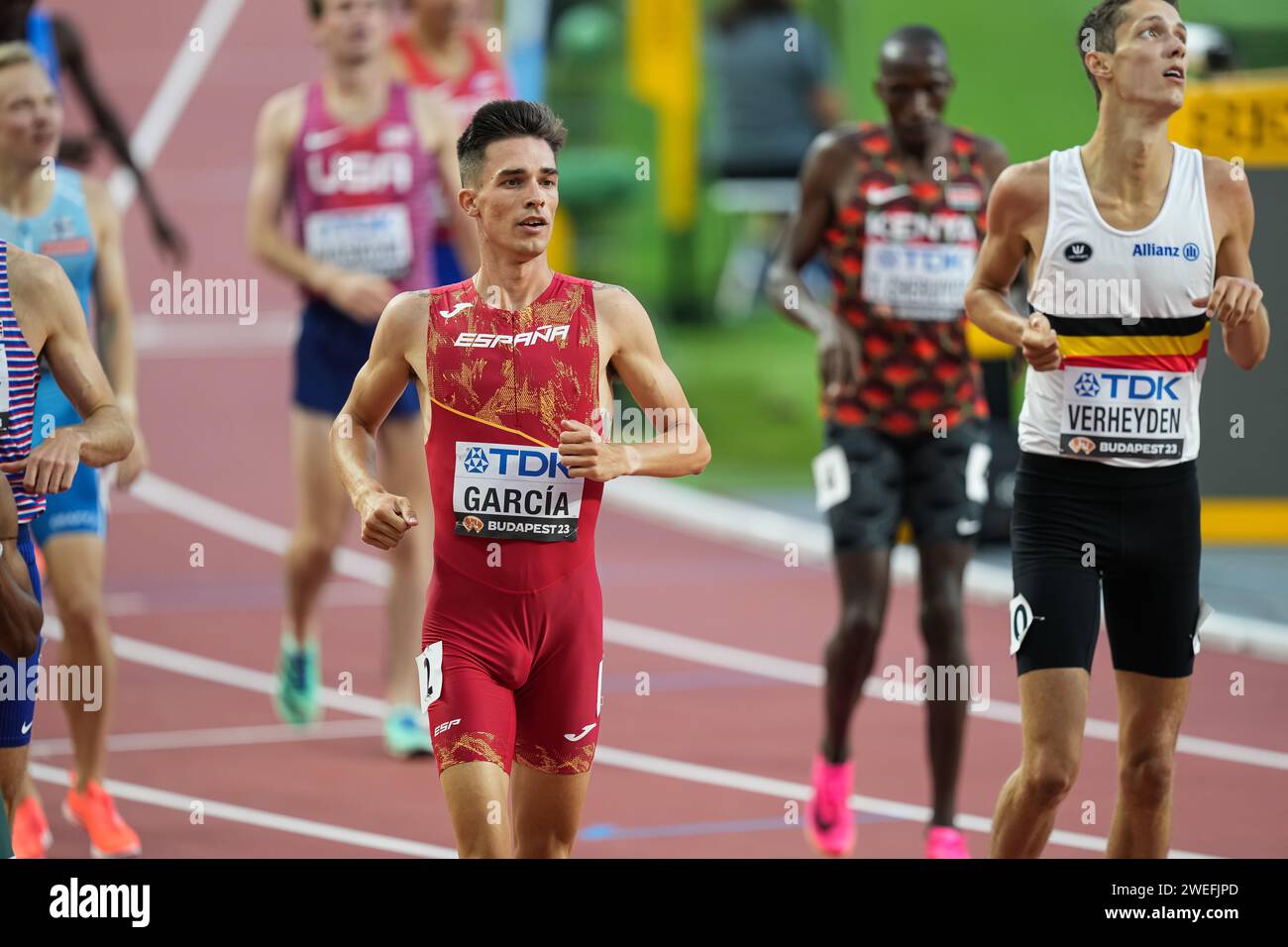 Mario GARCÍA participating in the 1500 meters at the World Athletics ...