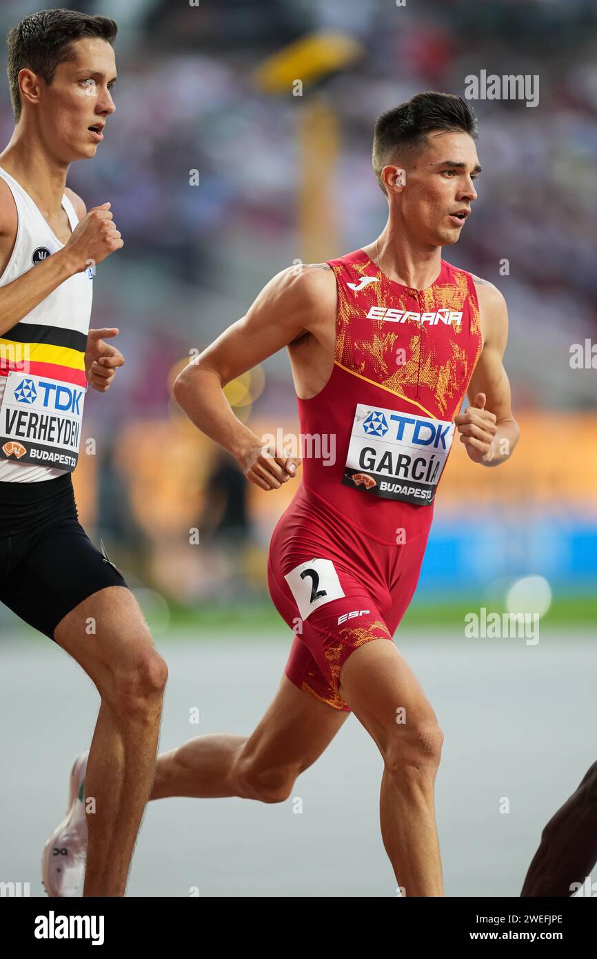 Mario GARCÍA participating in the 1500 meters at the World Athletics ...