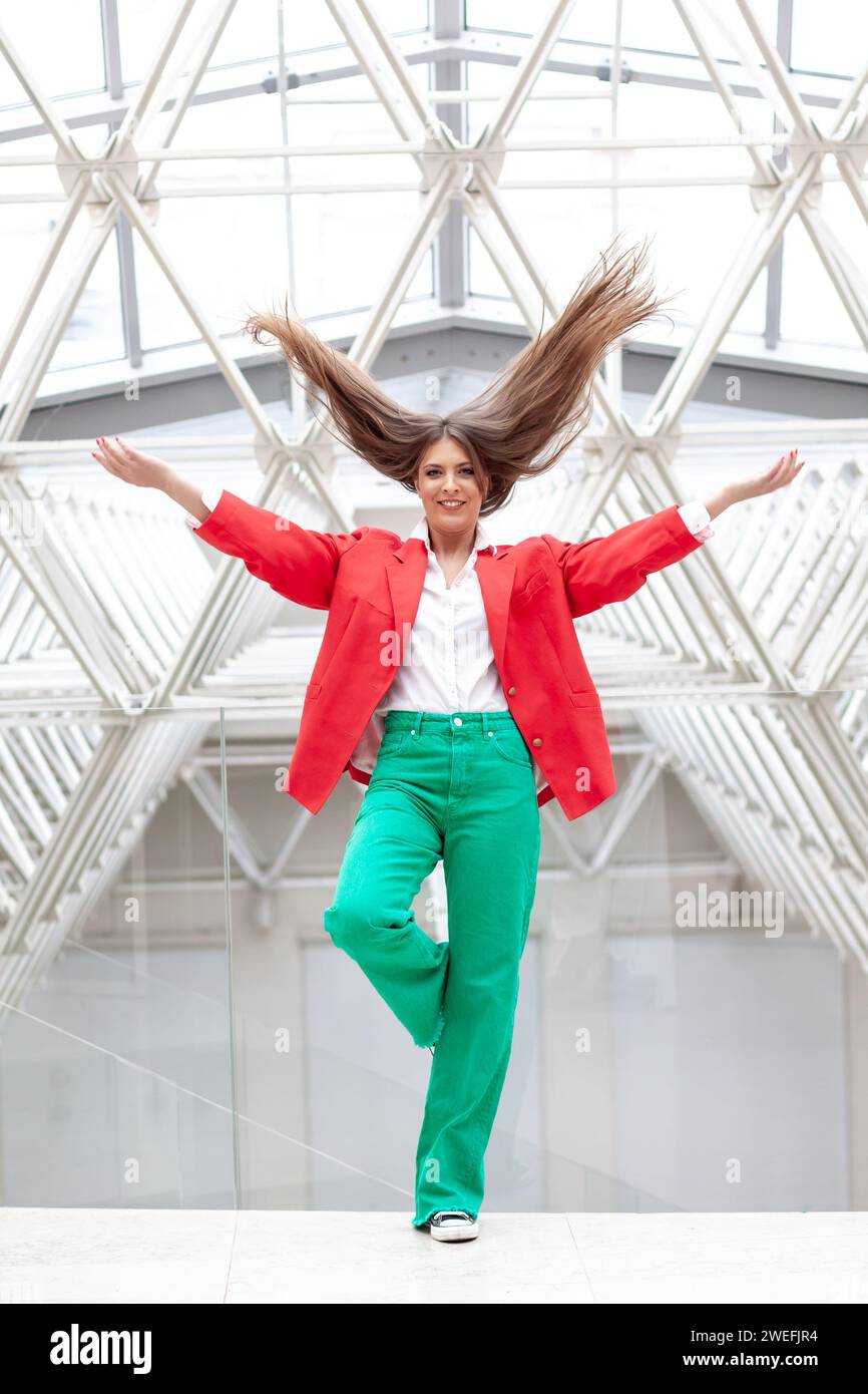 Hair flick hi-res stock photography and images - Alamy