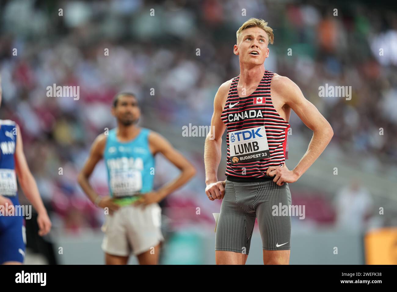 Kieran LUMB participating in the 1500 meters at the World Athletics ...