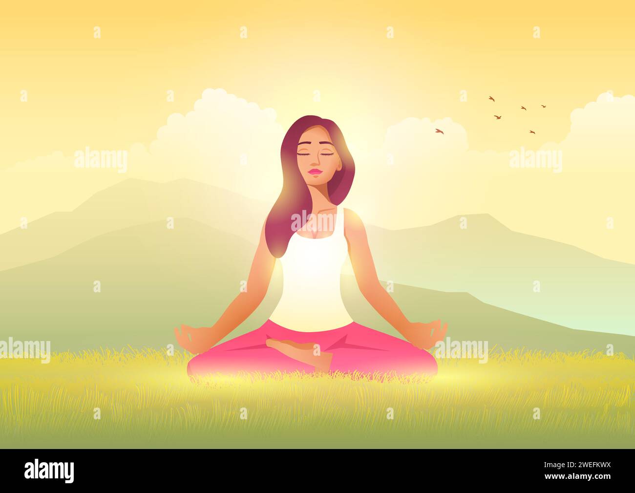 Pretty serenity Stock Vector Images - Alamy