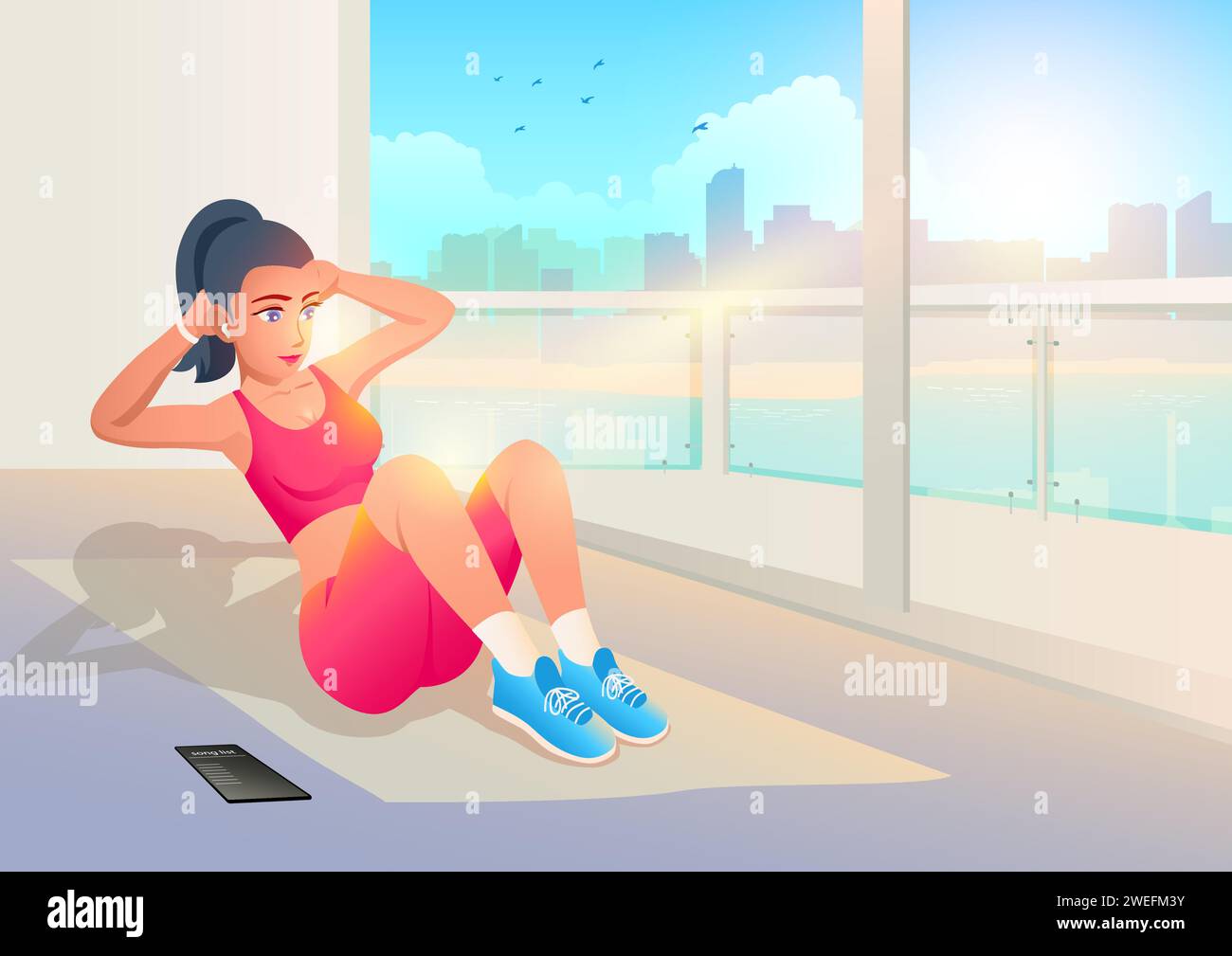 Coastal view Stock Vector Images - Alamy