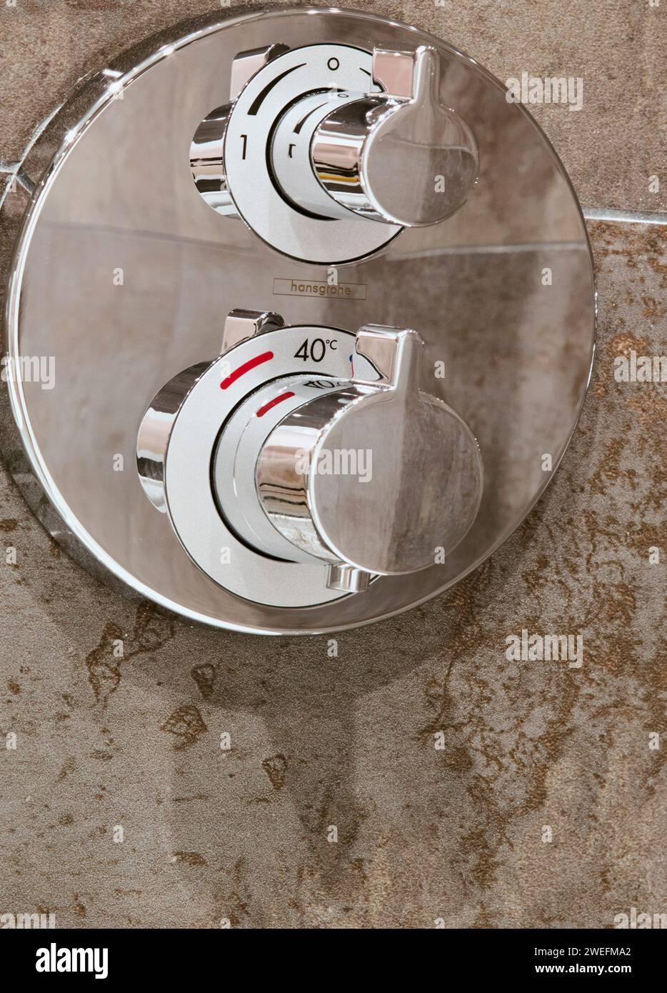 Shower controls hi-res stock photography and images - Alamy