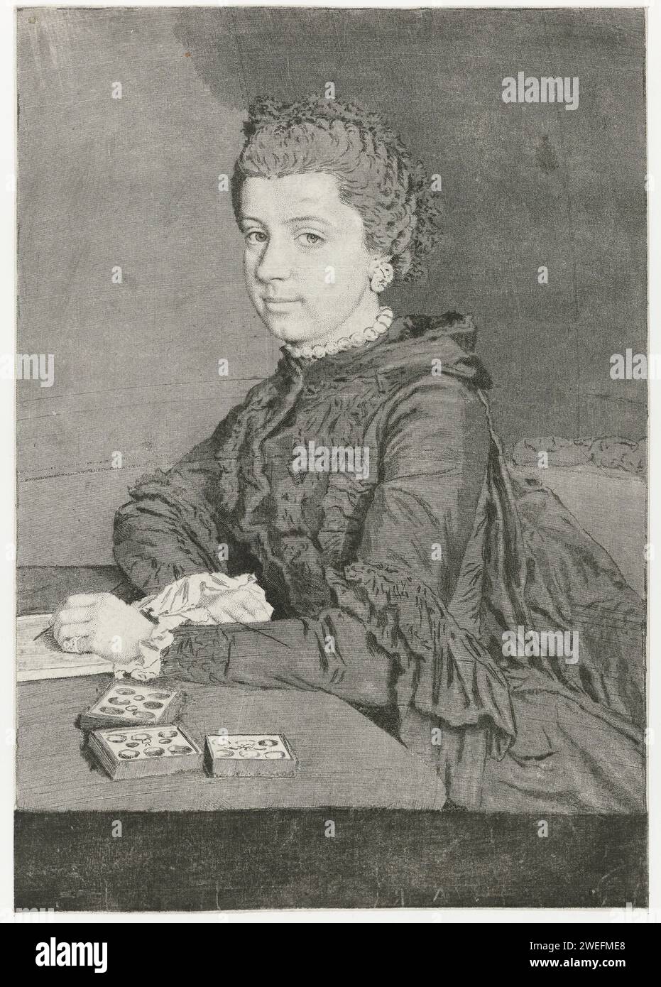 Portrait of Maria Christina van Austria, Jean -Etienne Liotard, 1778 - 1782 print Portrait of ...