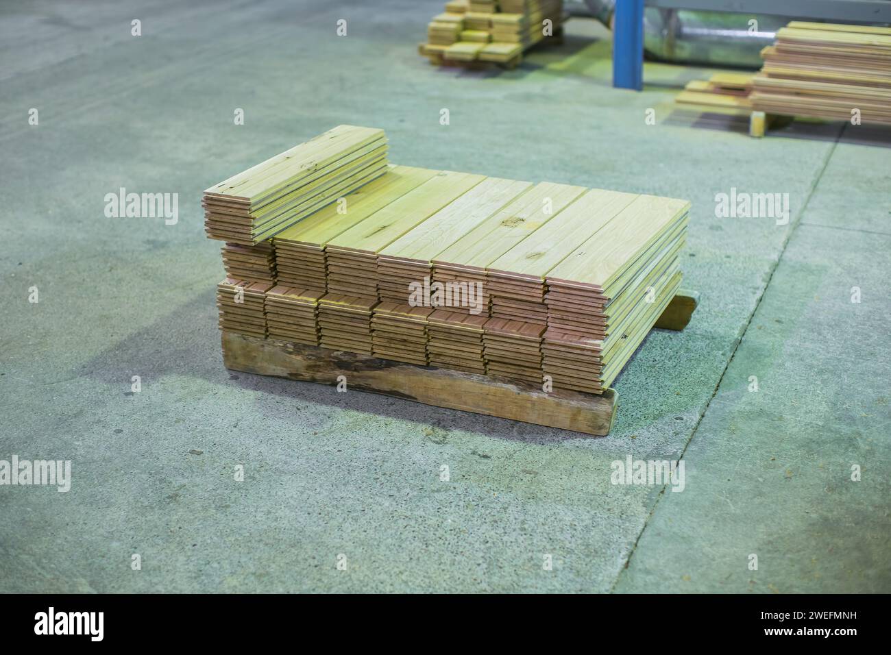 wood processing factory products stored in warehouse Stock Photo - Alamy