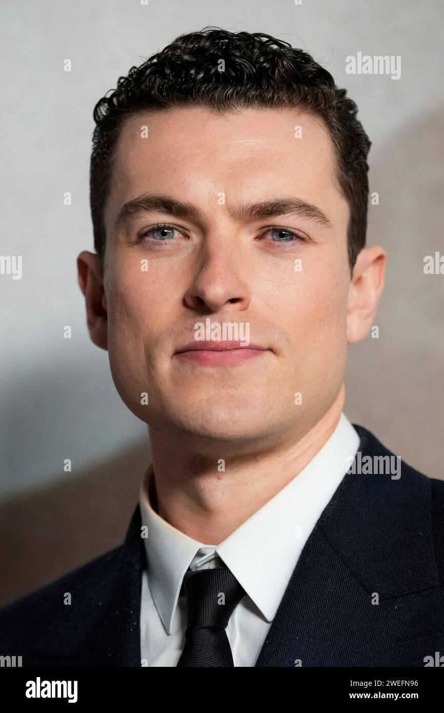 Nate Mann poses for photographers upon arrival at the UK premiere of the television series ...