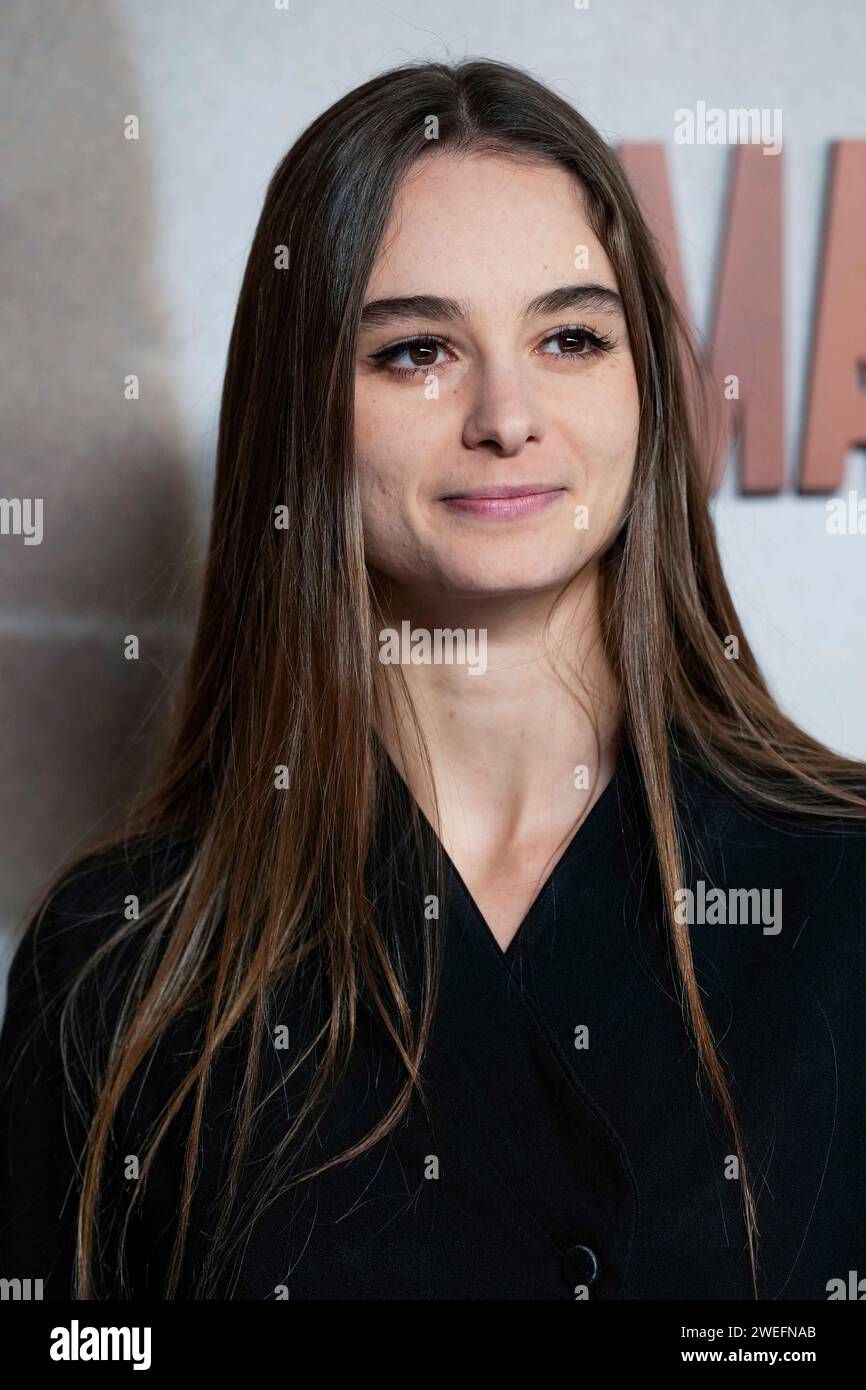 Saura Lightfoot-Leon poses for photographers upon arrival at the UK premiere of the television ...
