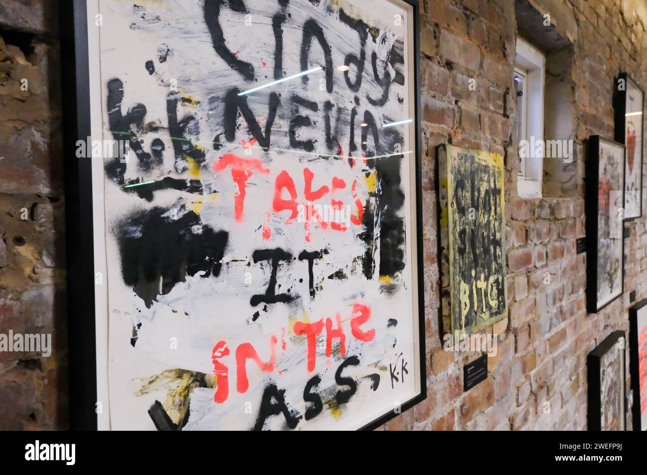Bethnal Green Road, London, UK. 25th Jan 2024. Guerilla Artist, Karma ...