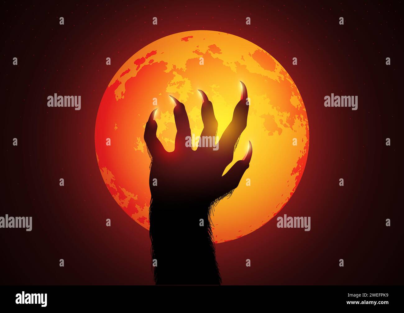 Werewolf hand hi-res stock photography and images - Alamy