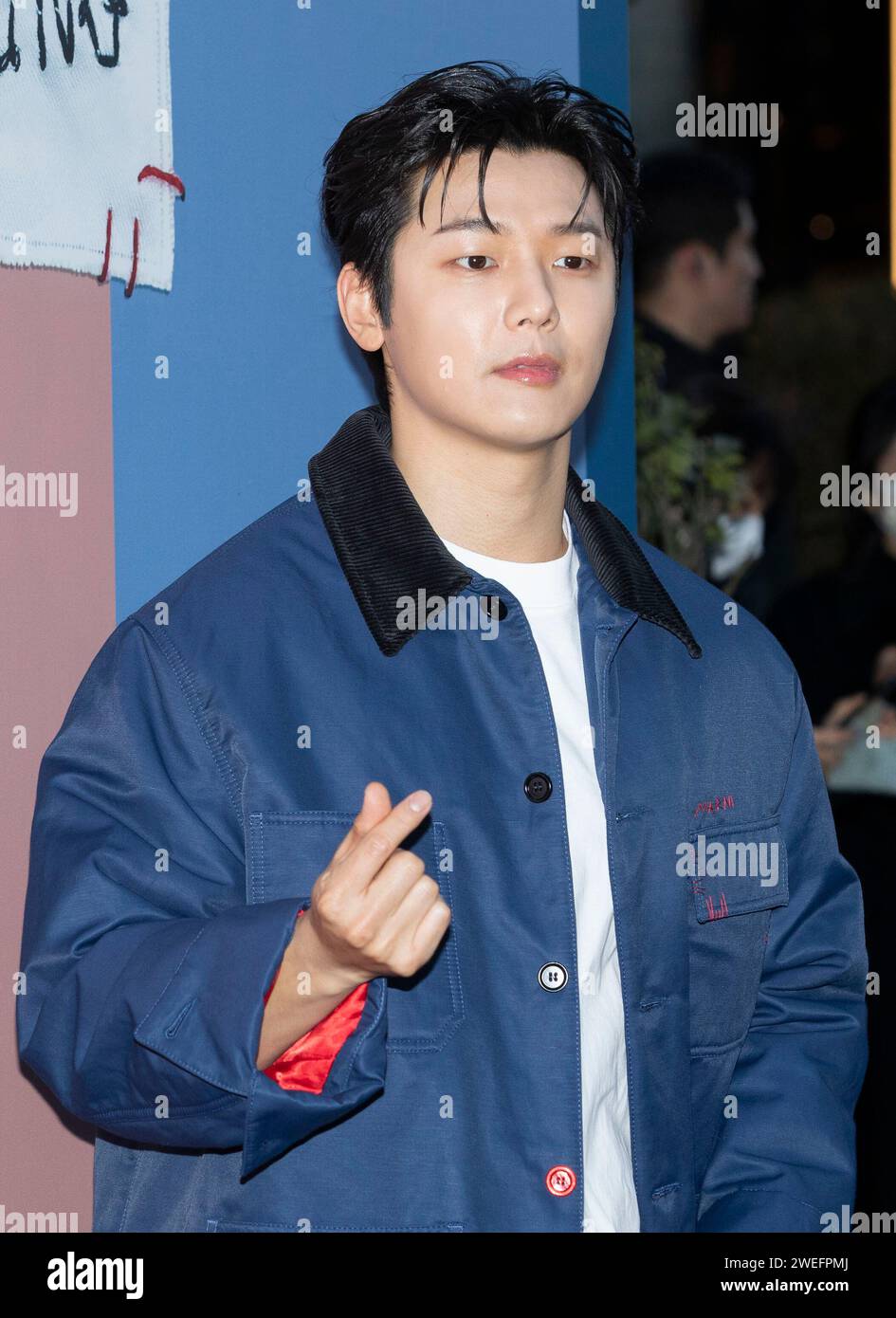 Seoul, South Korea. 25th Jan, 2024. South Korean actor Kang Min-hyuk ...