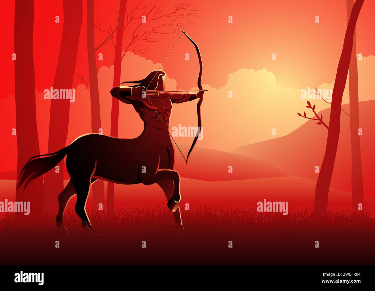 Muscular creature Stock Vector Images - Alamy