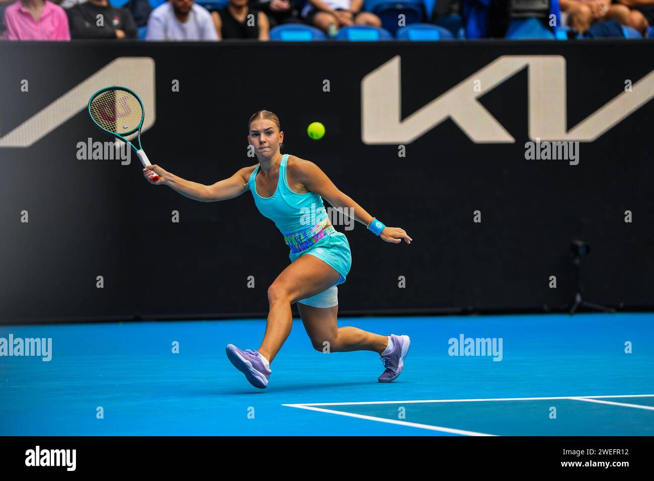 Maria Timofeeva of Russia plays against Marta Kostyuk of Ukraine (not ...