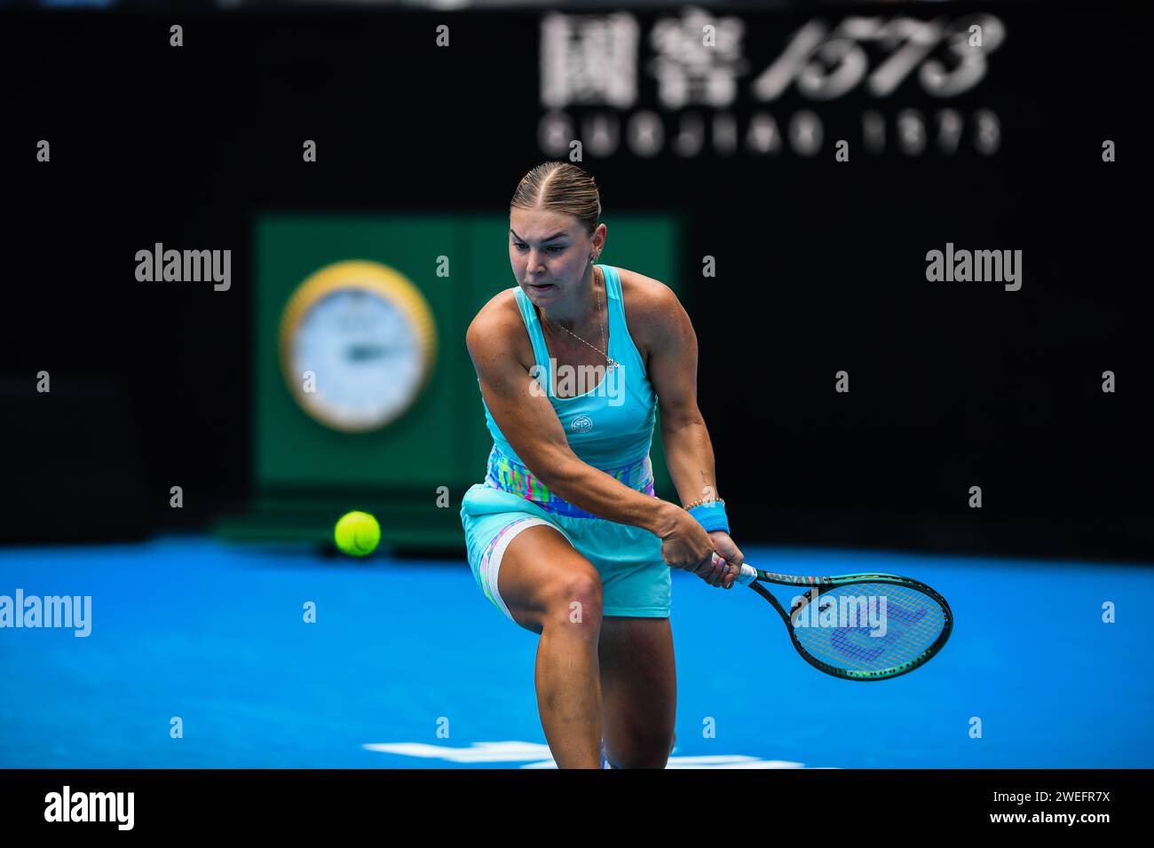 Maria Timofeeva of Russia plays against Marta Kostyuk of Ukraine (not ...