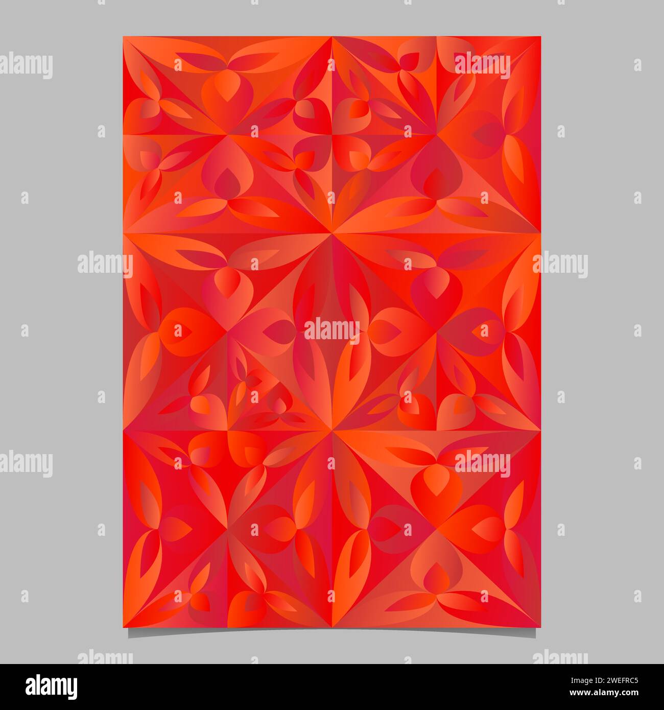 Triangular leaf motif Stock Vector Images - Alamy