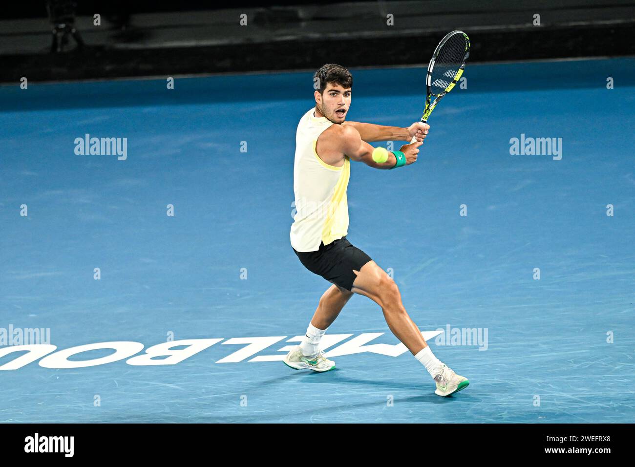 Carlos Alcaraz during the Australian Open AO 2024 Grand Slam tennis ...