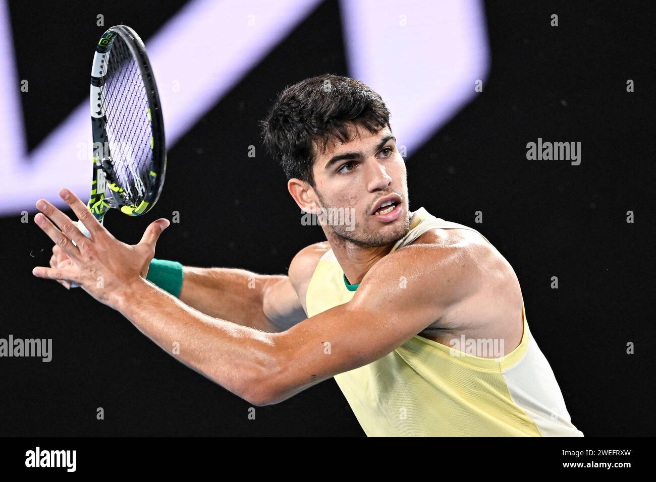 Carlos Alcaraz during the Australian Open AO 2024 Grand Slam tennis ...