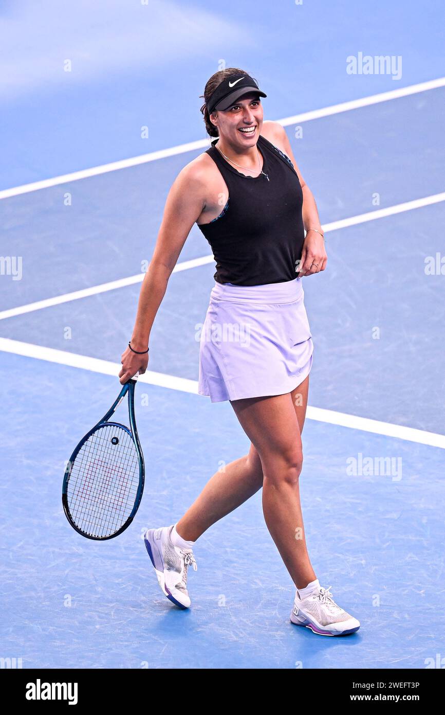 Jaimee Fourlis and Andrew Harris during the Australian Open AO 2024 ...