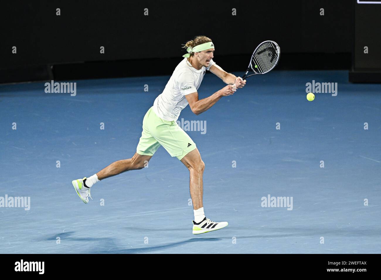 Sascha Alexander Zverev of Germany during the Australian Open AO 2024 Grand Slam tennis ...
