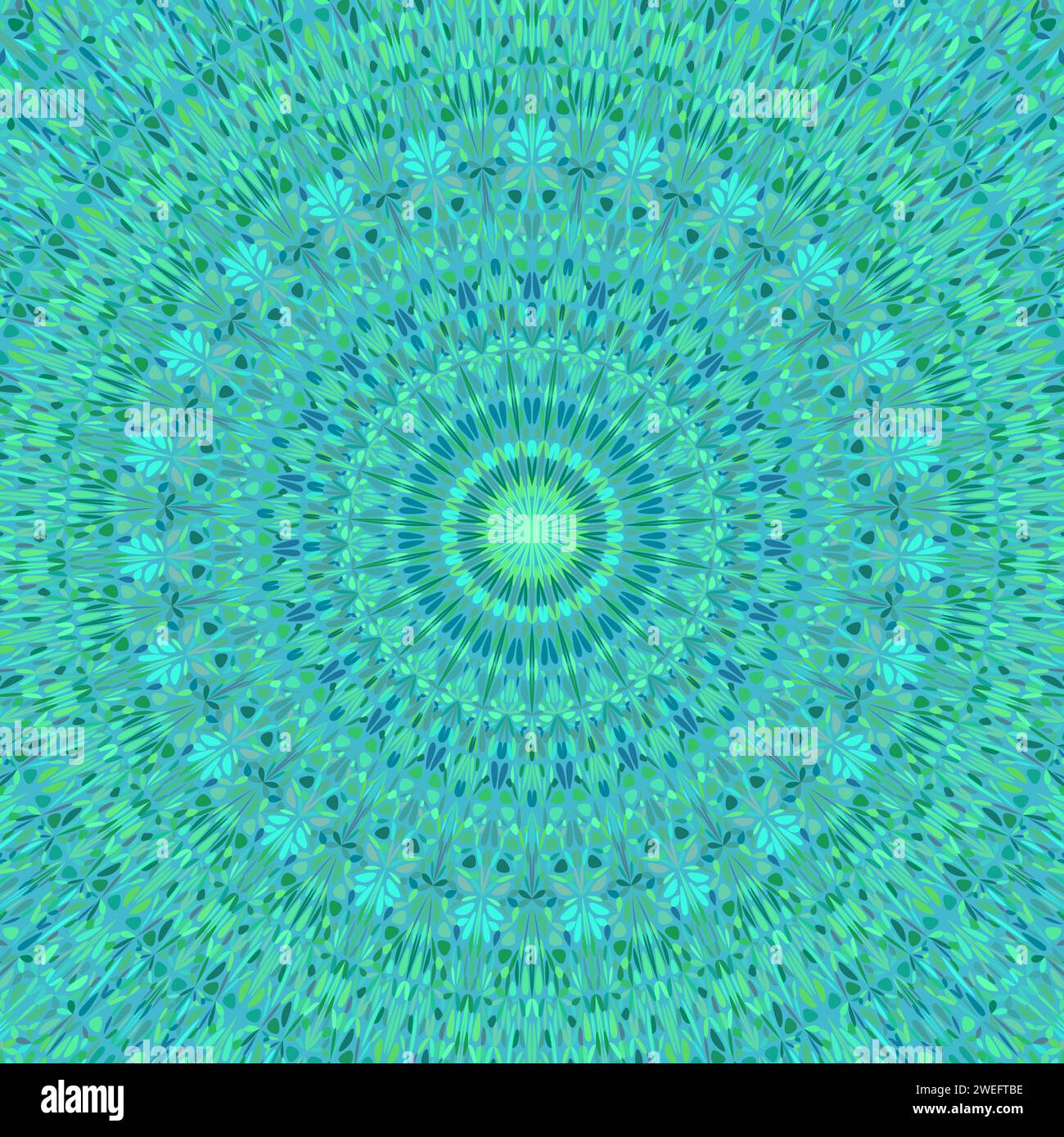 Oriental geometrical psychedelic flower pattern background design Stock ...