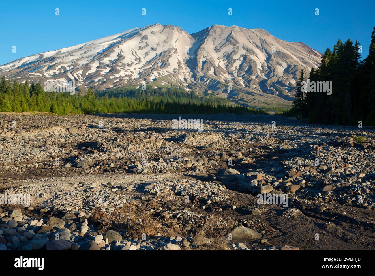 Mt St Helens from Stratigraphy Point, Mt St Helens National Volcanic ...