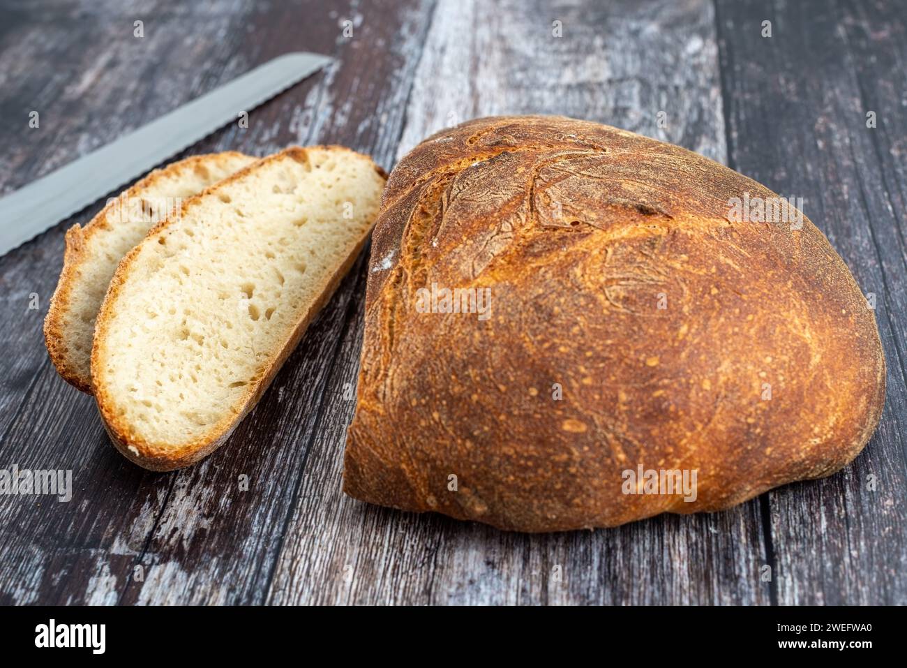 Homemade sourdough bread food photography Stock Photo - Alamy