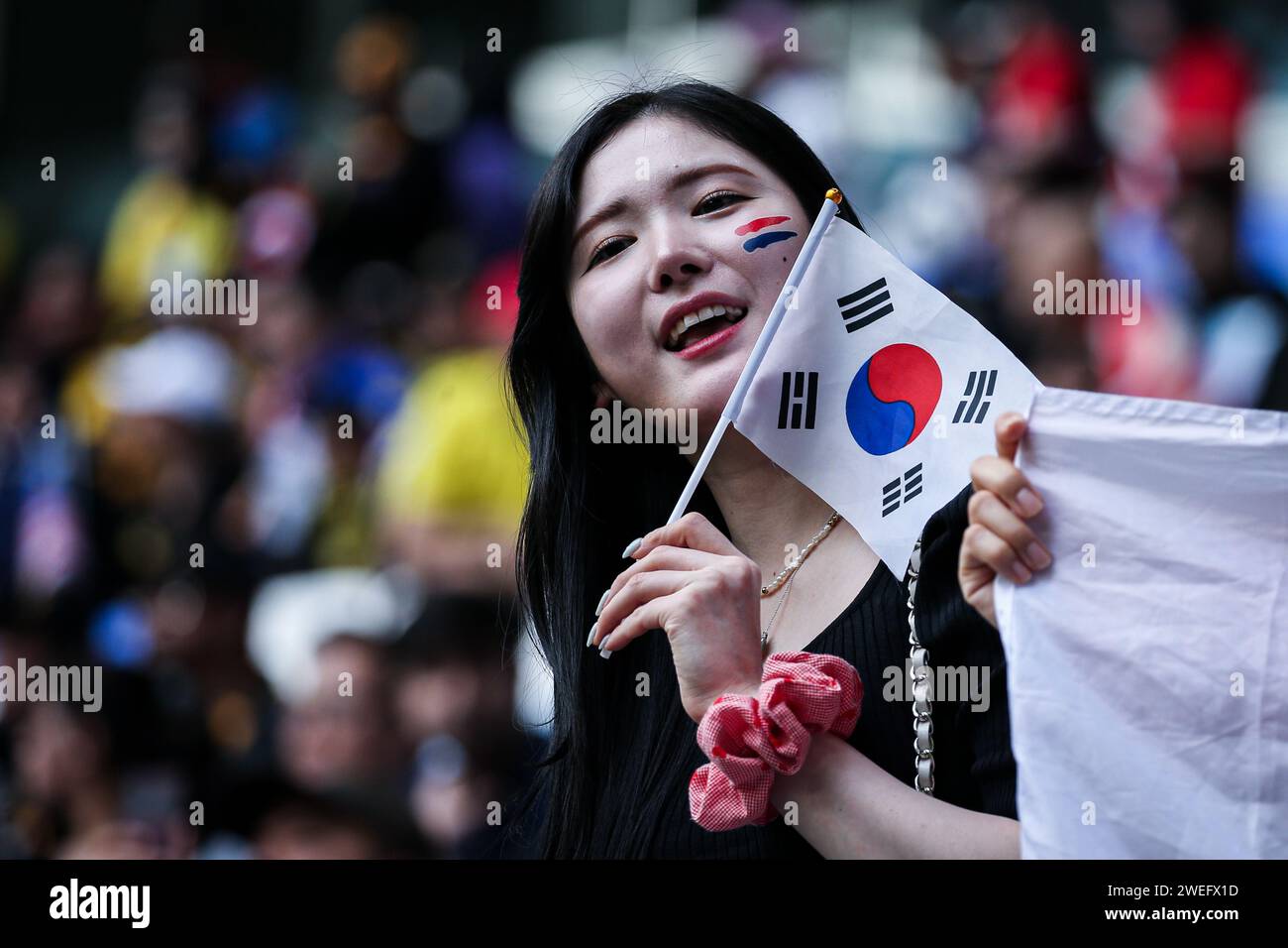 Doha, Qatar, 25 Jan 2024, AFC Asian Cup Qatar 2023 Group E - South Korea 3:3 Malaysia, Korean ...