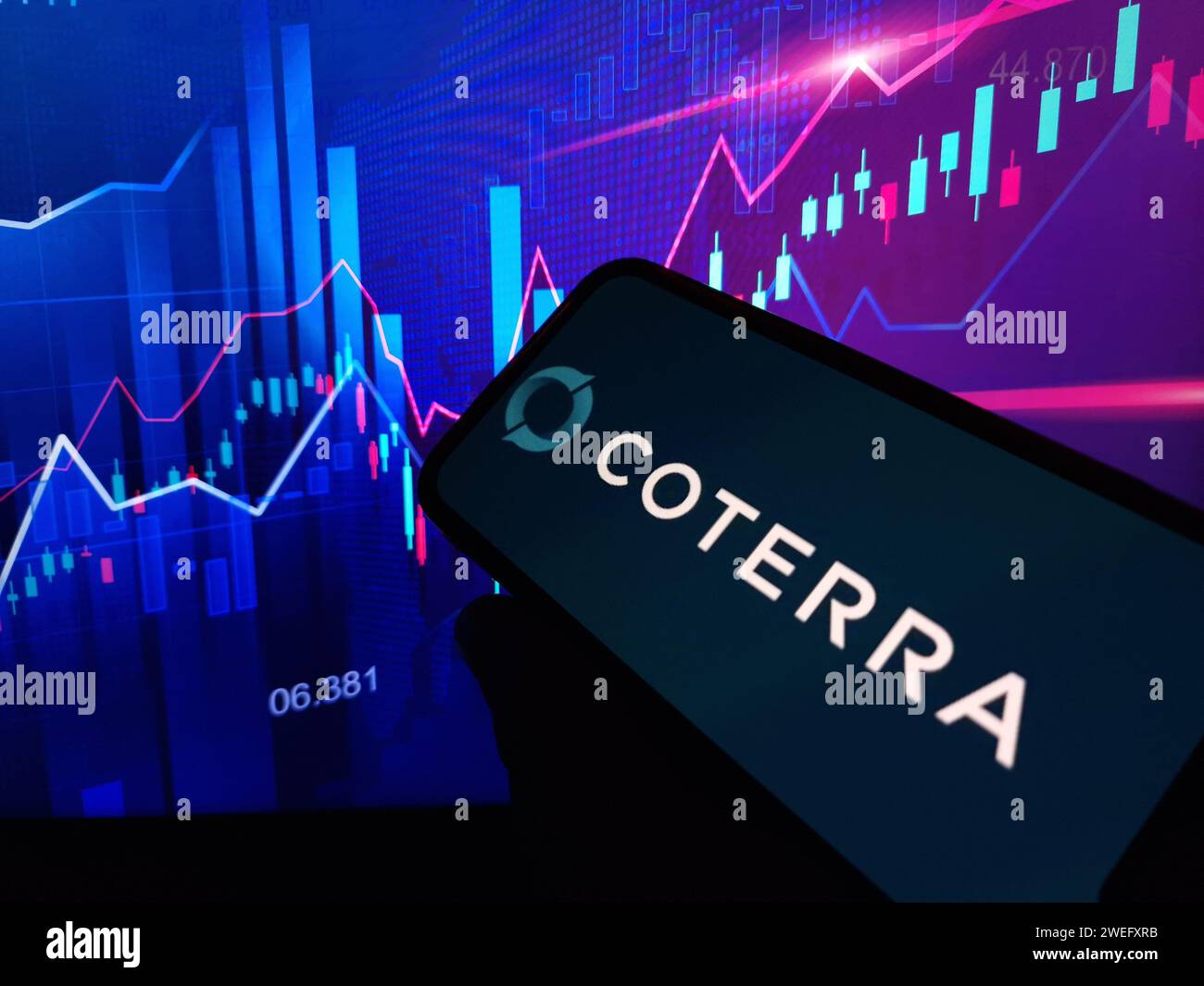 Konskie, Poland - January 24, 2024: Coterra Energy company logo ...