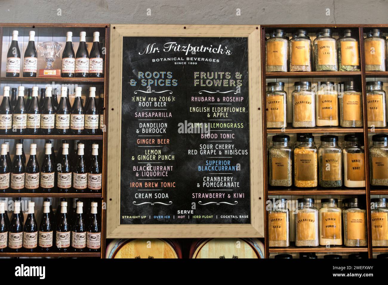 Shop window of Fitzpatrick's Temperance Bar. Rawtenstall, Lancashire ...