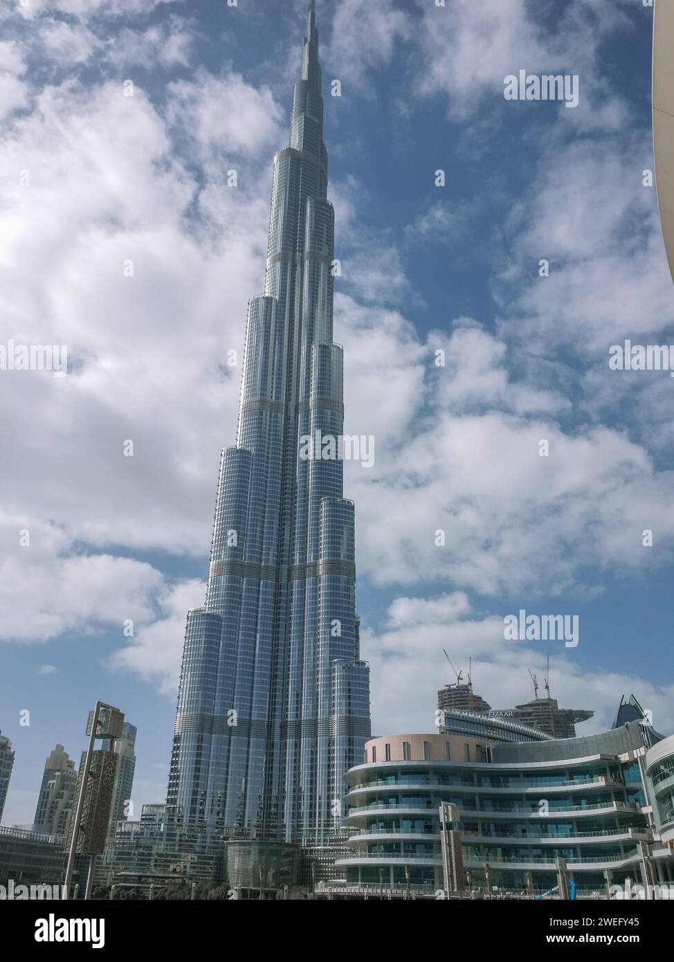 Downtown Dubai landmarks and attractions - View of Burj Khalifa and ...