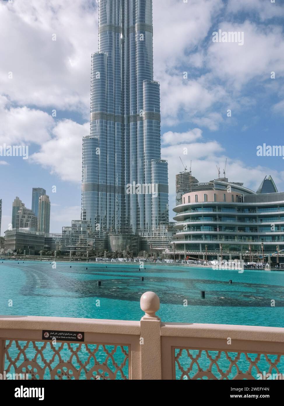 Downtown Dubai landmarks and attractions - View of Burj Khalifa and ...