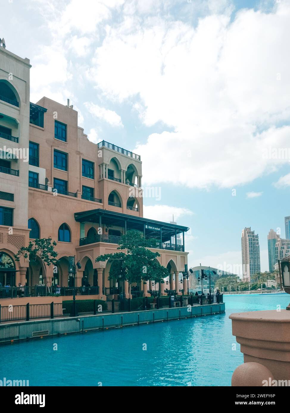 Downtown Dubai landmarks and attractions - View of Burj Khalifa and ...