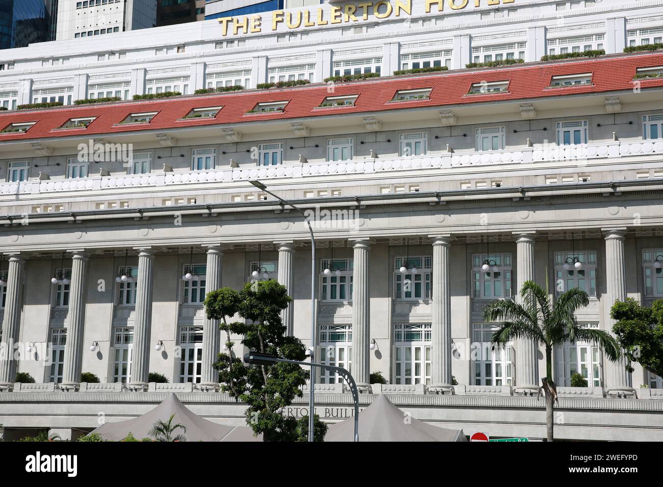 The Fullerton Hotel, Singapore Stock Photo - Alamy