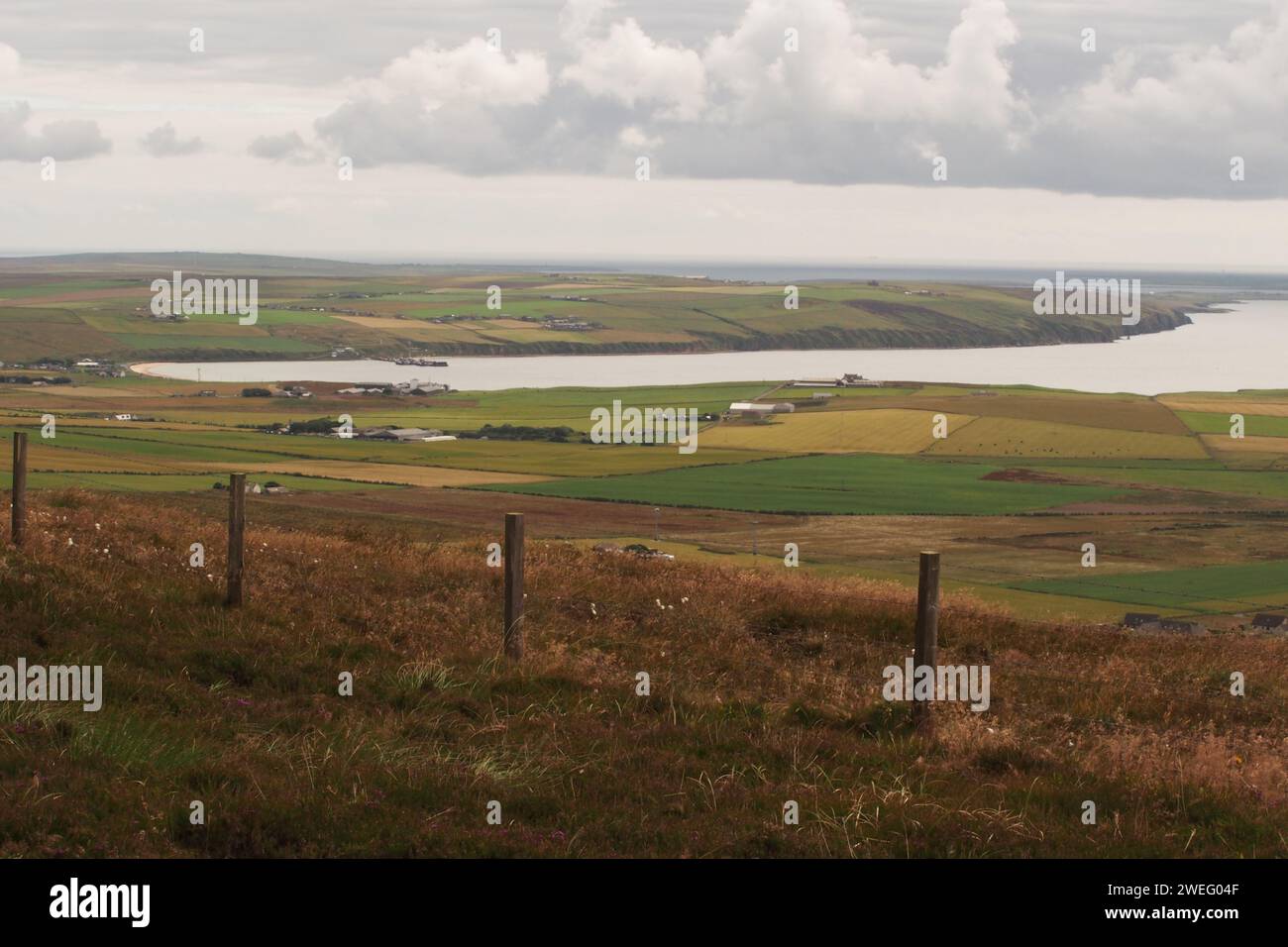 Overlooking Scapa Bay and Scapa Flow from Wideford Hill, Kikwall,Orkney ...